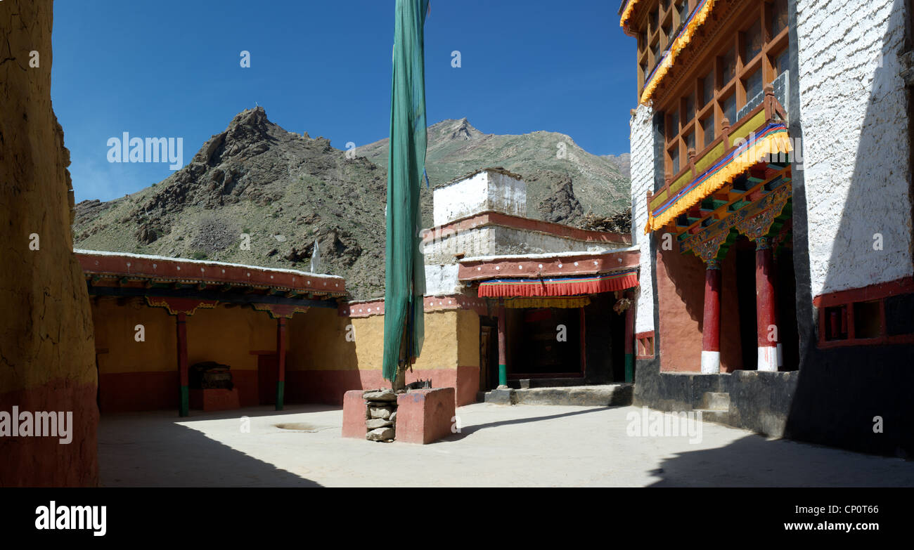 Bardan monastery's yard, Zanskar, India Stock Photo - Alamy