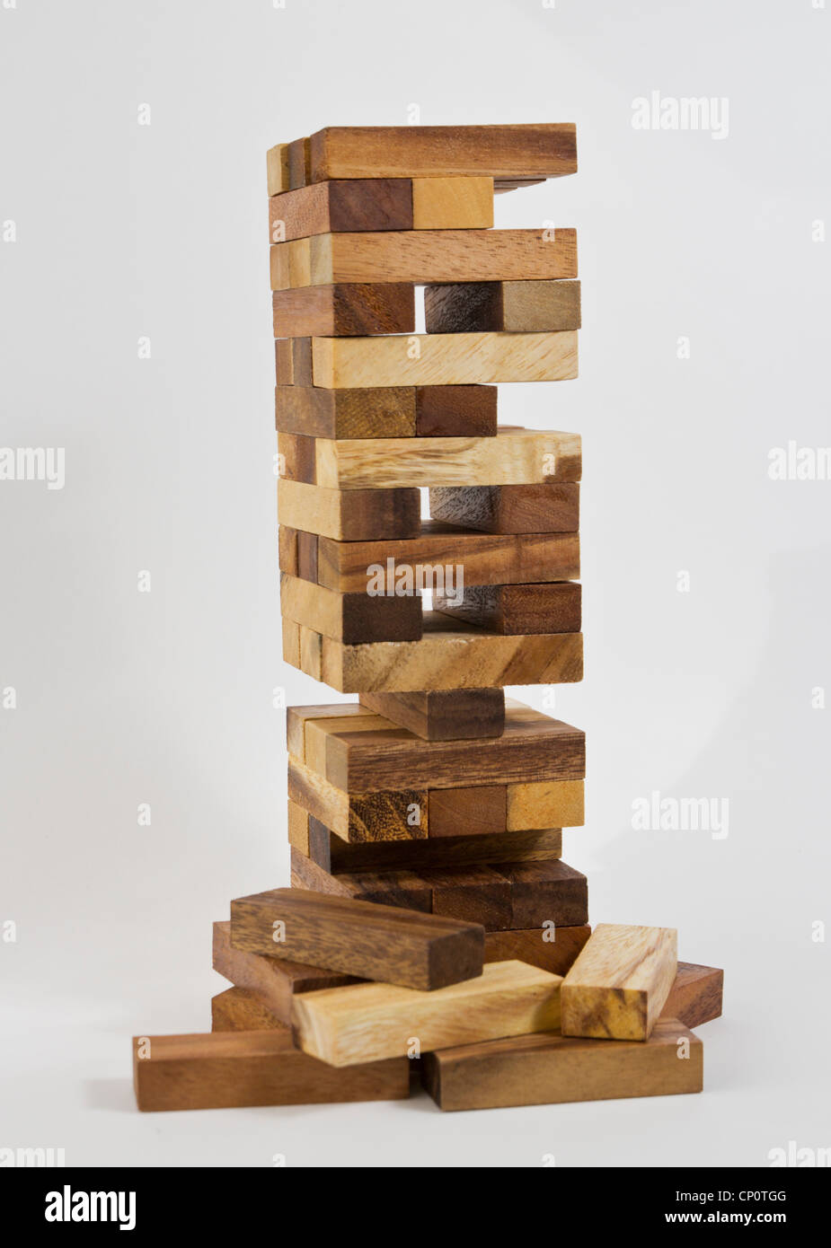 Wooden building block tower hi-res stock photography and images - Alamy