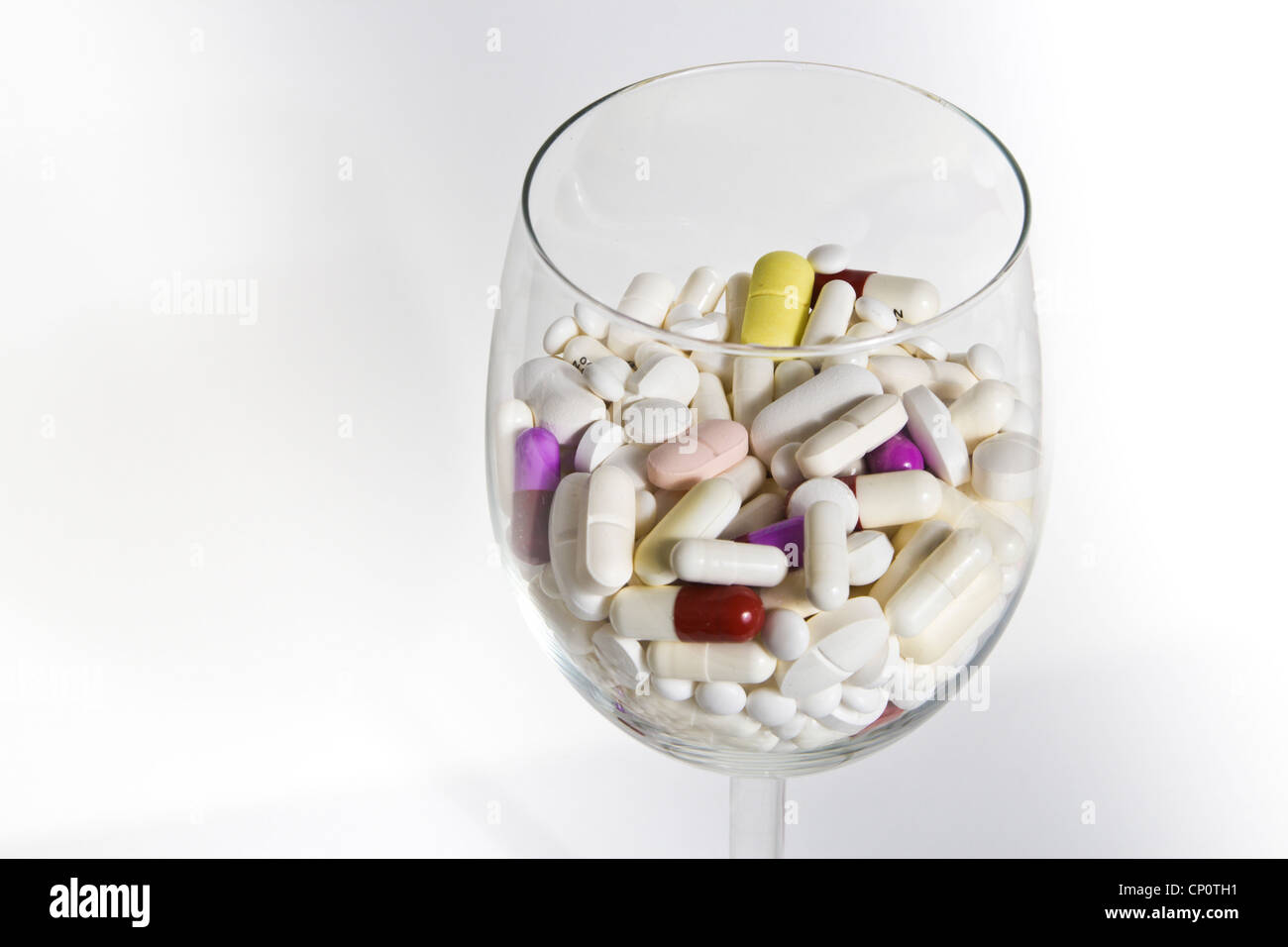 Booze pills overdose hi-res stock photography and images - Alamy