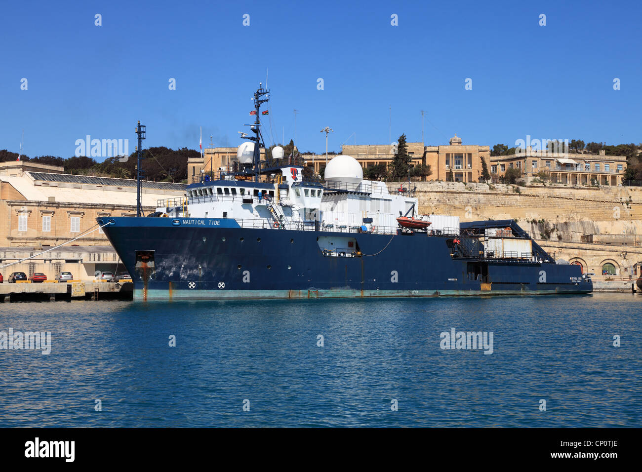 Diving support vessel Nautical Tide Valletta Harbour, Malta, Southern ...