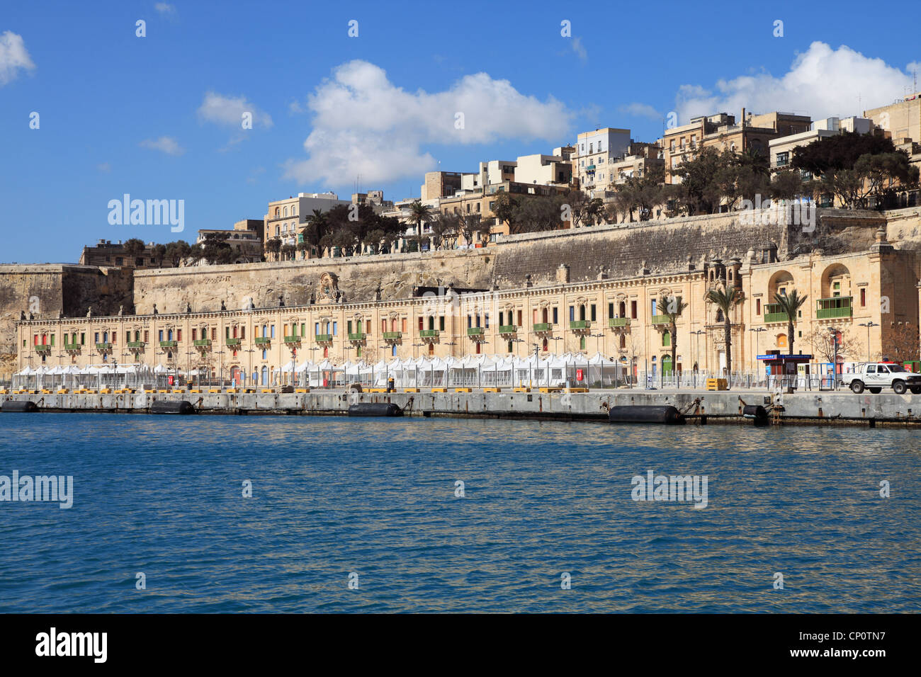 Pinto warehouses Valletta waterfront, Floriana, Malta, Southern Europe ...