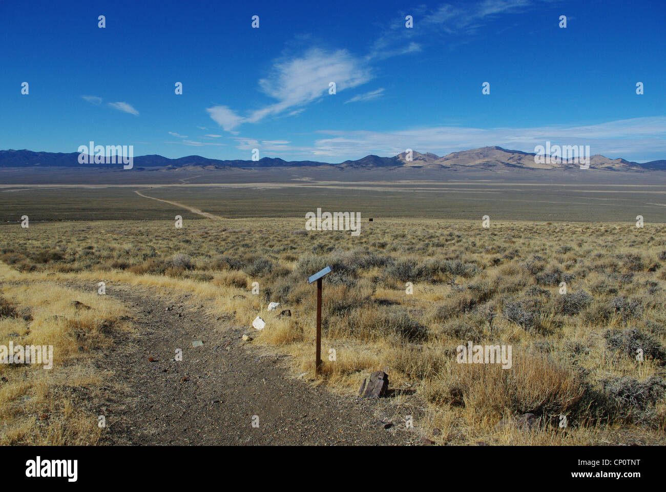 View from ghost town Berlin, Nevada Stock Photo - Alamy