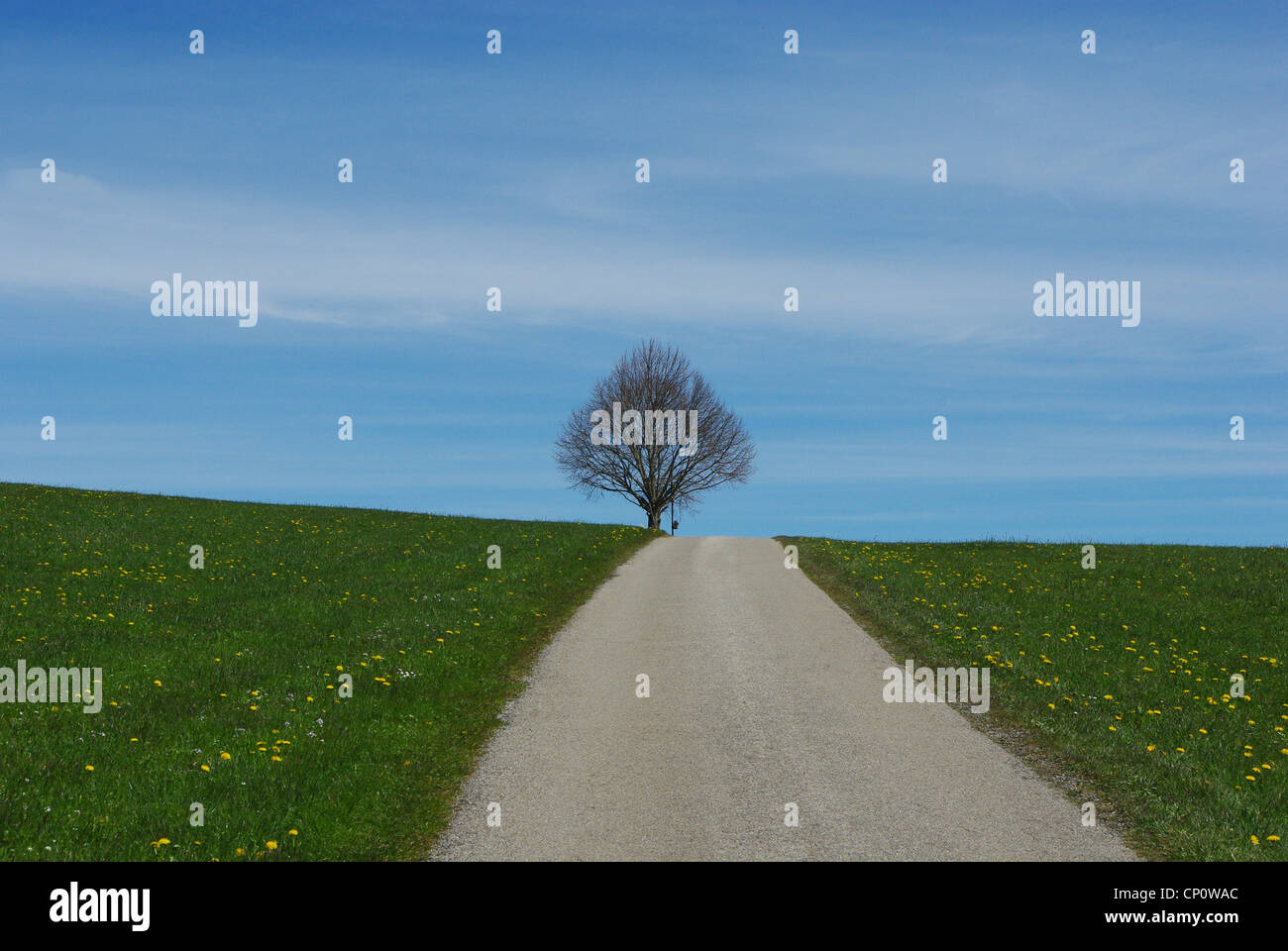 Hill top road hi-res stock photography and images - Alamy