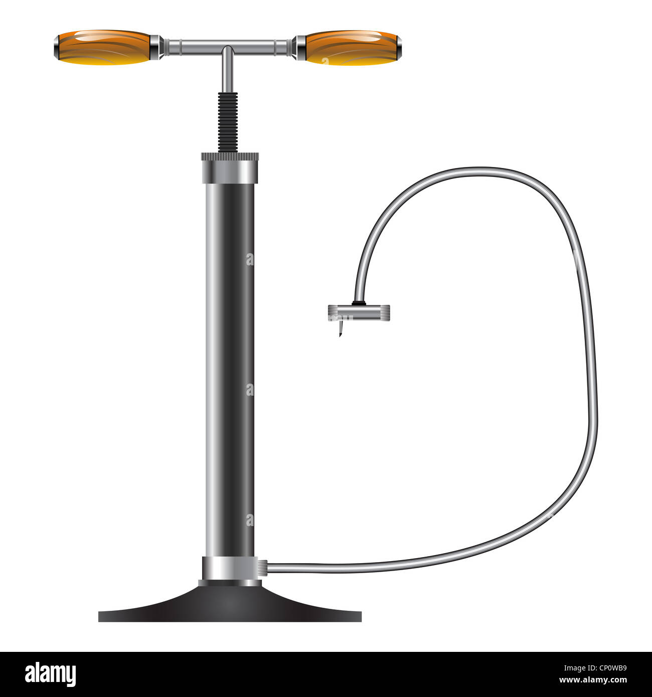 manual air pump against white background, abstract vector art ...