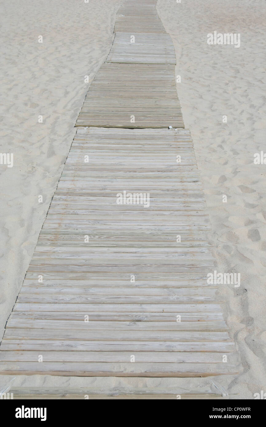 Walkway over sand Stock Photo - Alamy