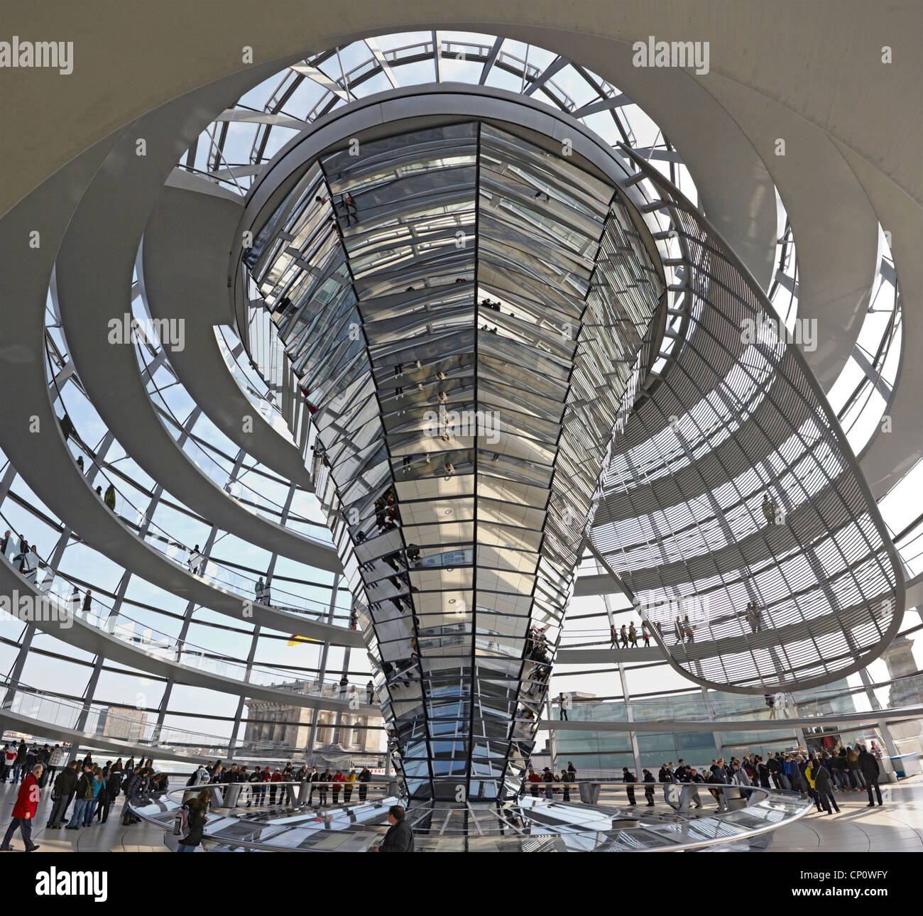 Berlin Reichstag inside the dome Stock Photo - Alamy