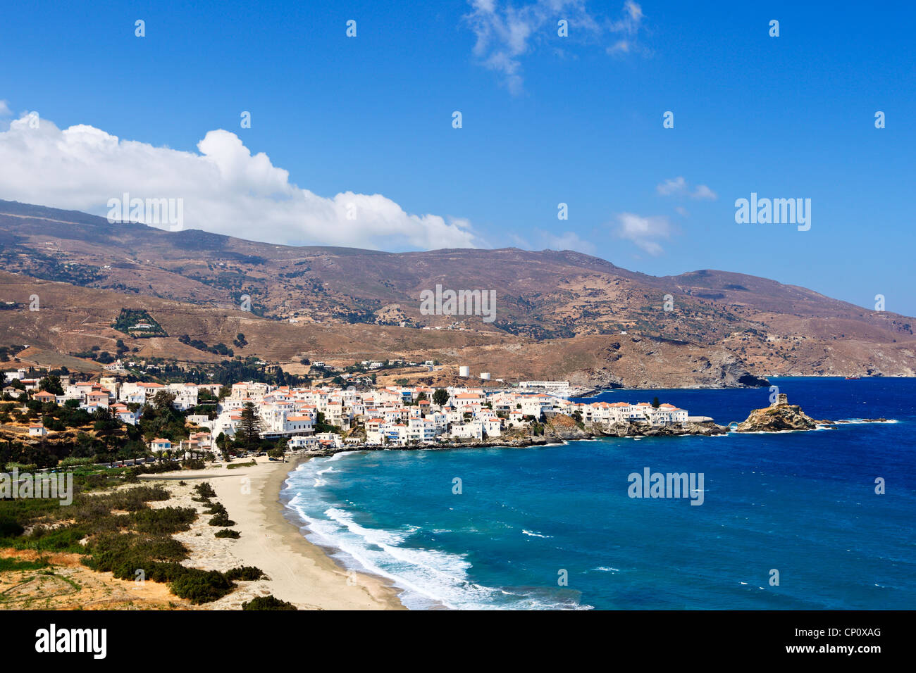 Chora is the capital of Andros, Greece Stock Photo - Alamy