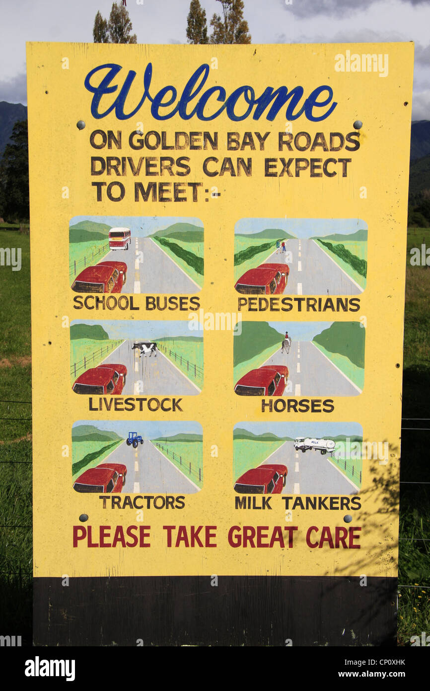 Golden Bay New Zealand Road High Resolution Stock Photography and ...