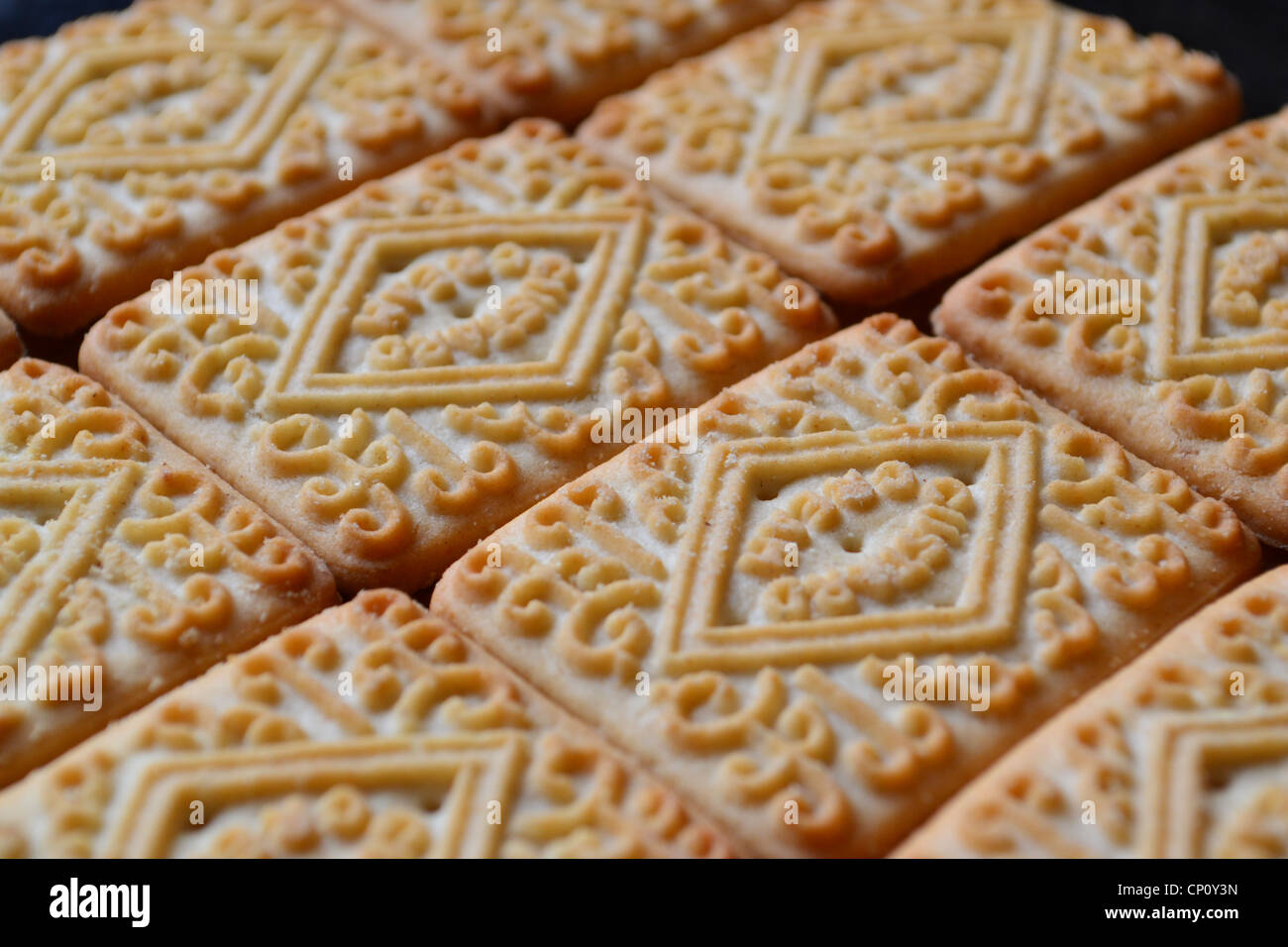 Biscuits with patterns Stock Photo - Alamy