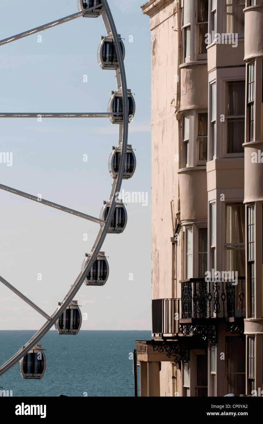 The Brighton Wheel on the city seafront Stock Photo - Alamy