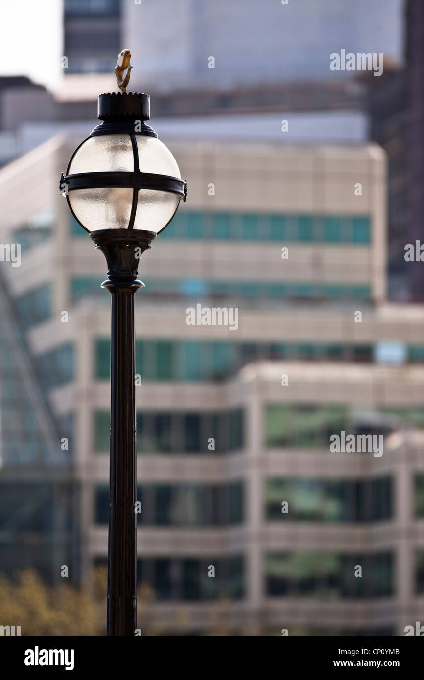 A street lamp on the River Thames in central London Stock Photo - Alamy