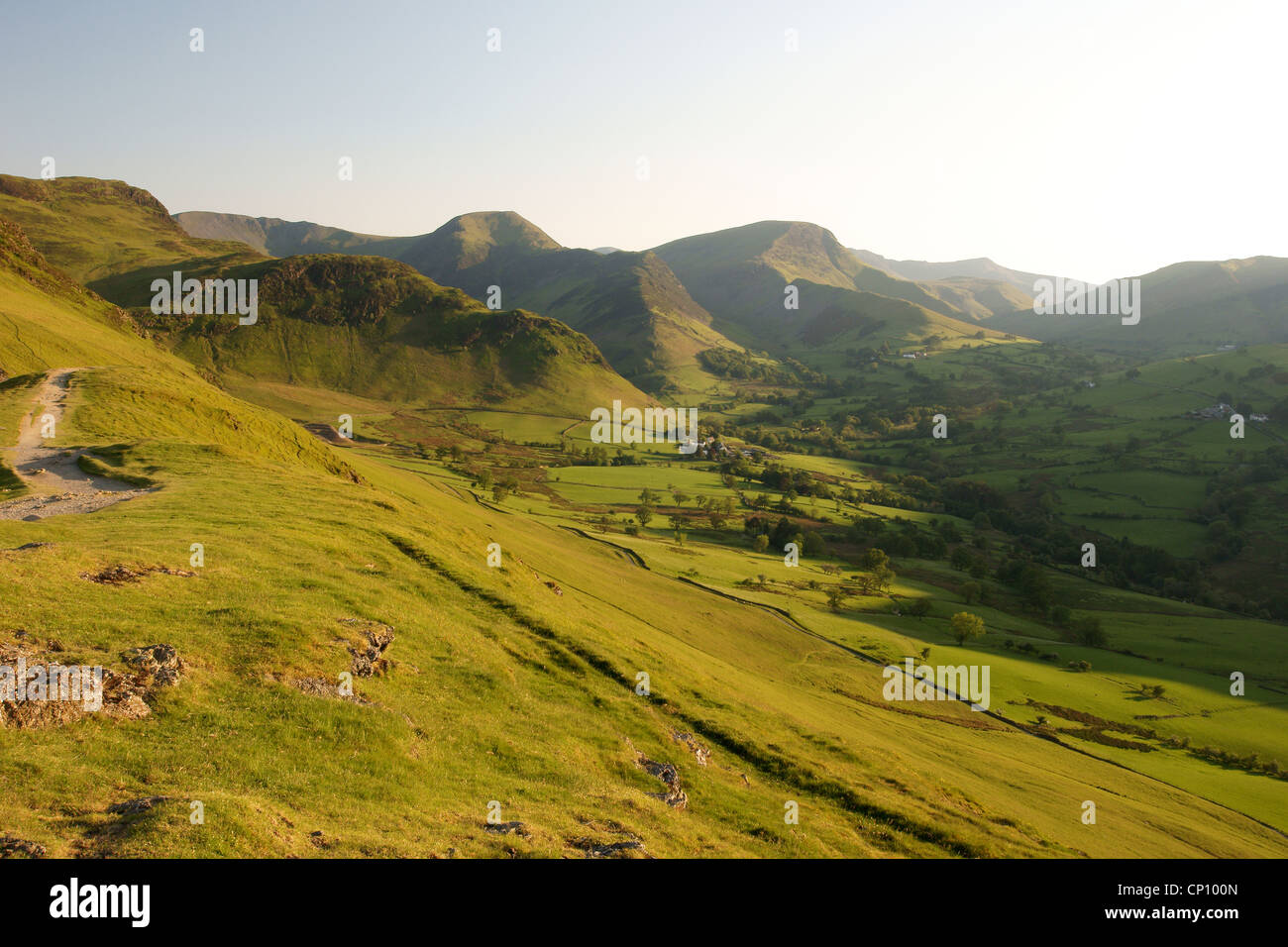 Newland Valley and the Derwent Fells Stock Photo - Alamy