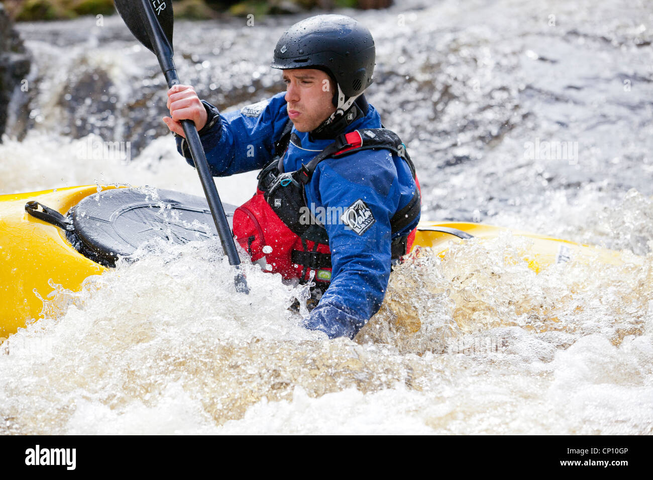 white water kayaking in bala north wales, snowdonia, canolfan on the ...