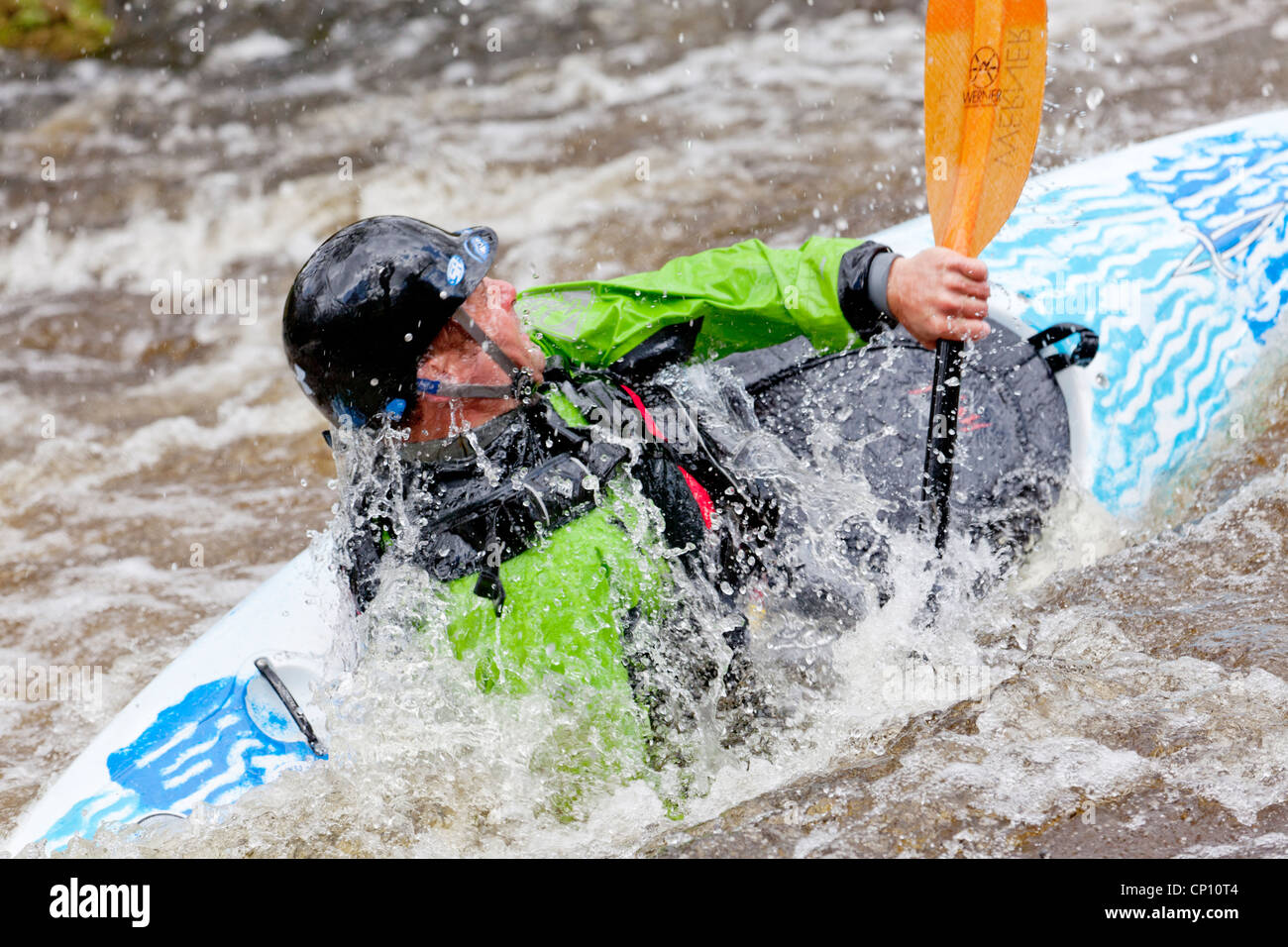 white water kayaking in bala north wales, snowdonia, canolfan on the ...