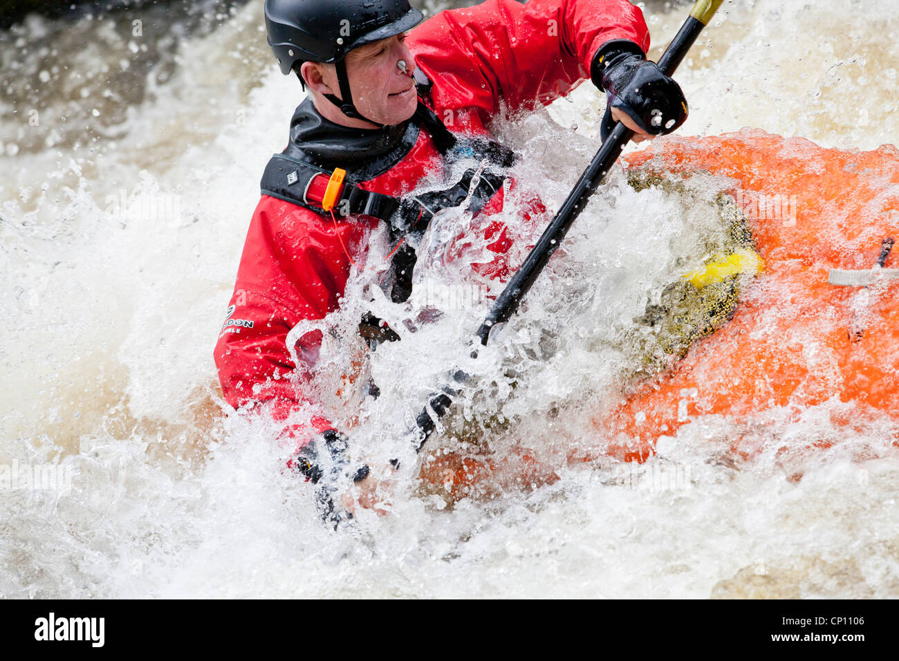white water kayaking in bala north wales, snowdonia, canolfan on the ...