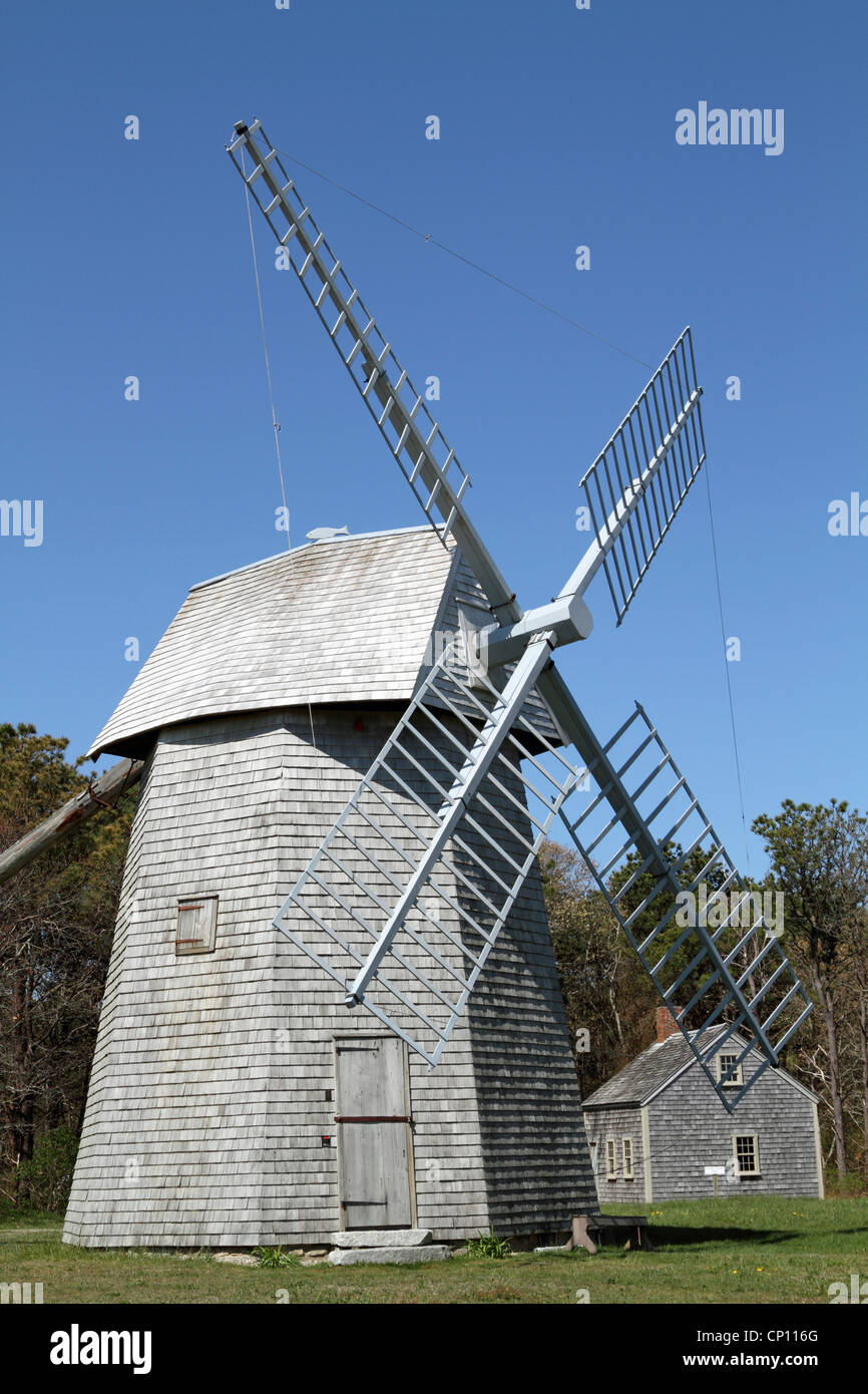 Restored windmill, Cape Cod, Massachusetts, USA Stock Photo - Alamy