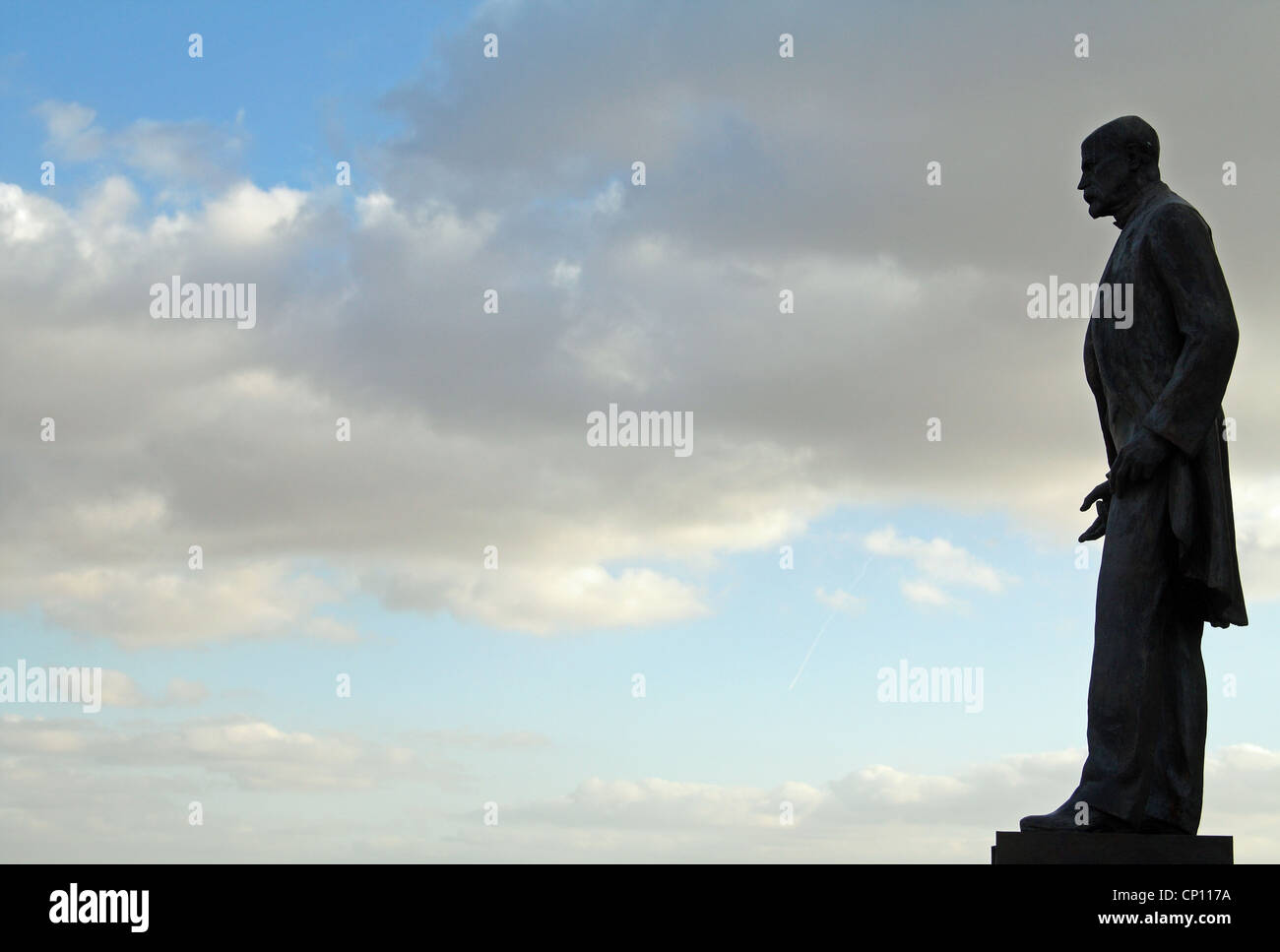 Statue of former Czech president Tomas Garrigue Masaryk, near Castle ...