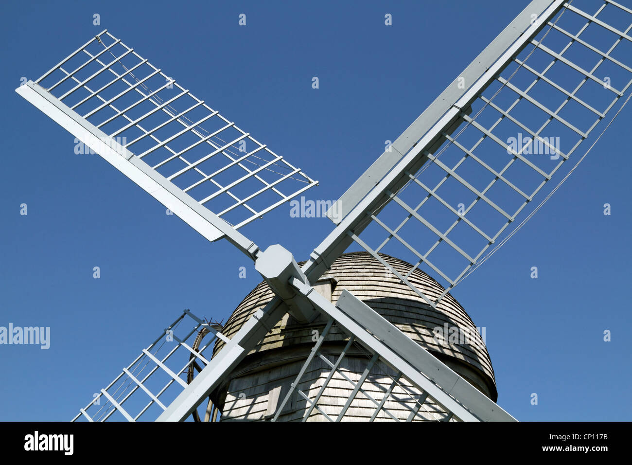 A restored 1787 windmill originally used to grind corn. Jamestown ...
