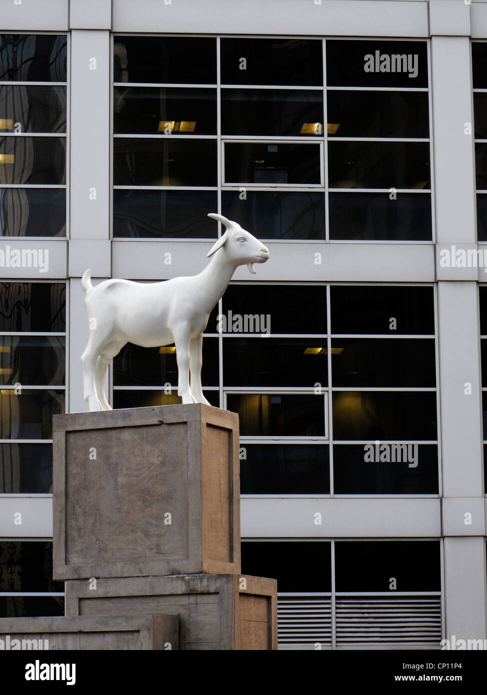 Goat Statue Spitalfields Market London Stock Photo - Alamy