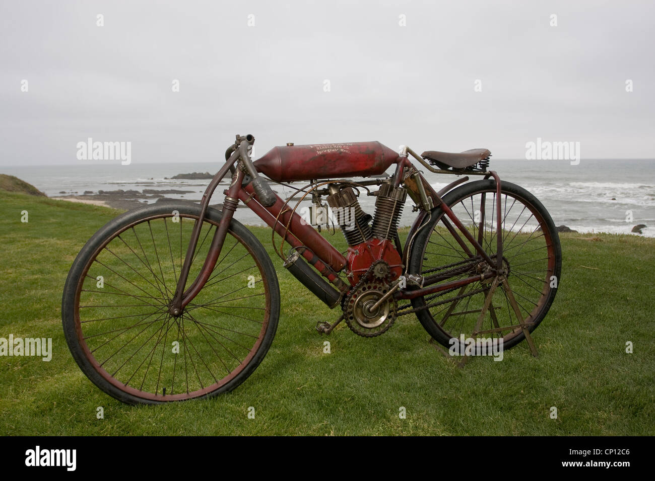 Vintage Indian board track racer Stock Photo - Alamy
