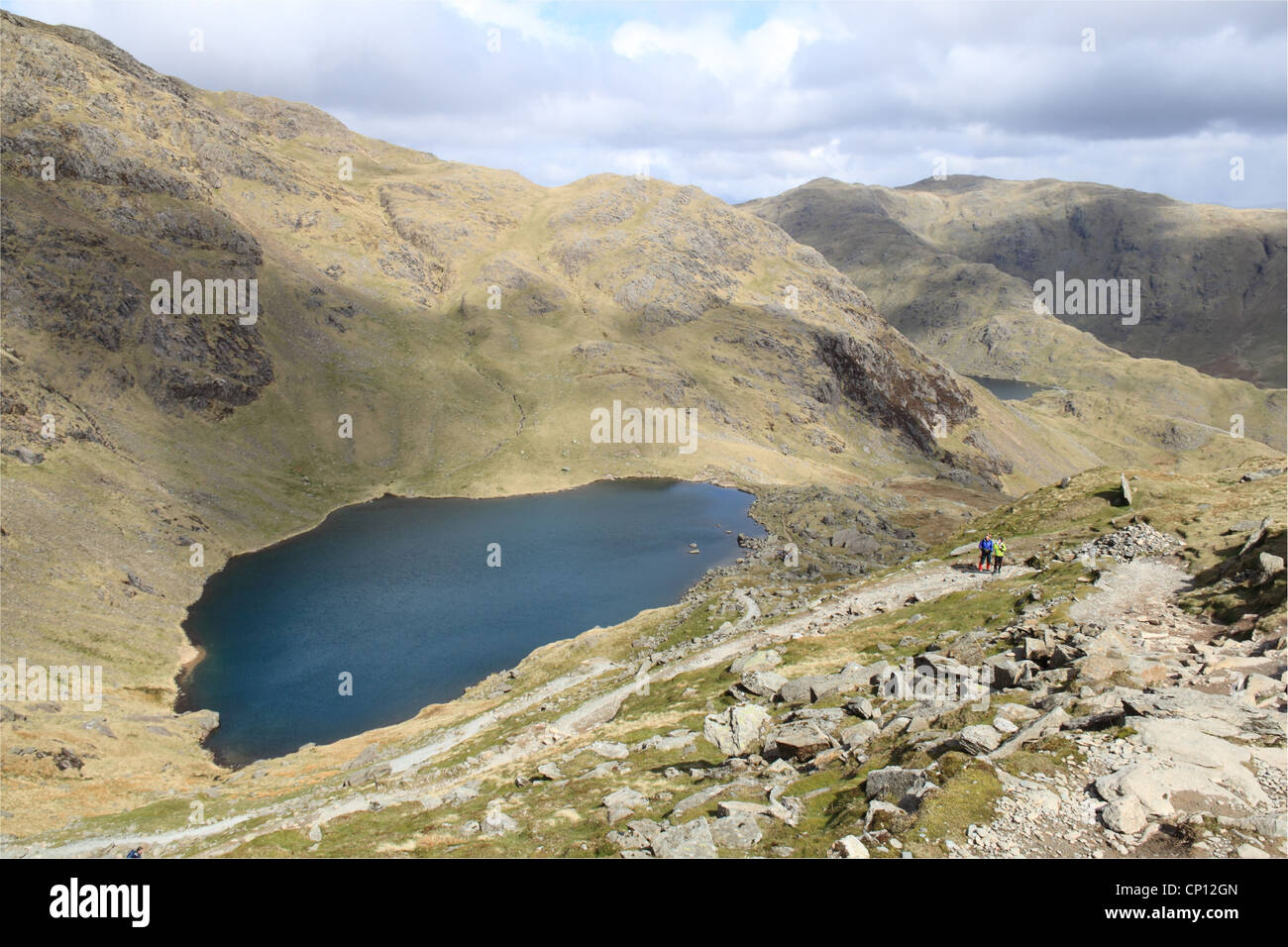 Low Water, on the path to the Old Man of Coniston, Cumbria, Lake ...