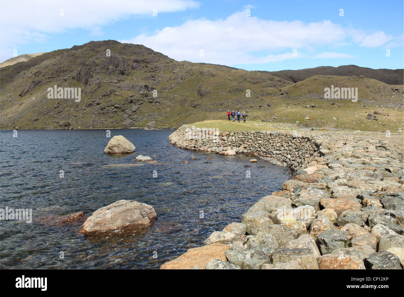 Levers Water reservoir, Coniston Fells, Cumbria, Lake District, England ...