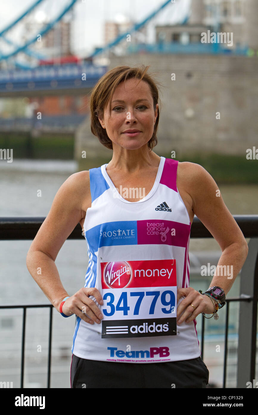 Amanda Mealing at Tower Bridge Stock Photo - Alamy