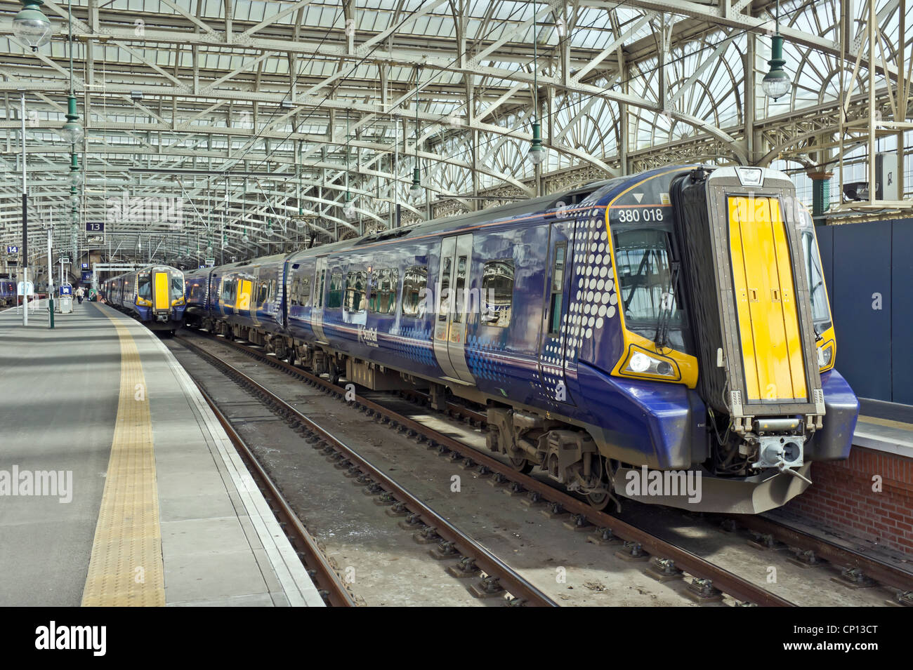 New Scotrail Class 380 EMU in Glasgow Central Station at platforms 12 ...