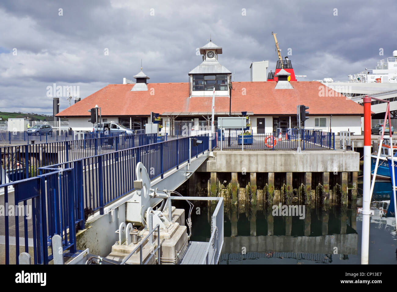 Rothesay Caledonian Macbrayne pier area on the island of Bute in ...