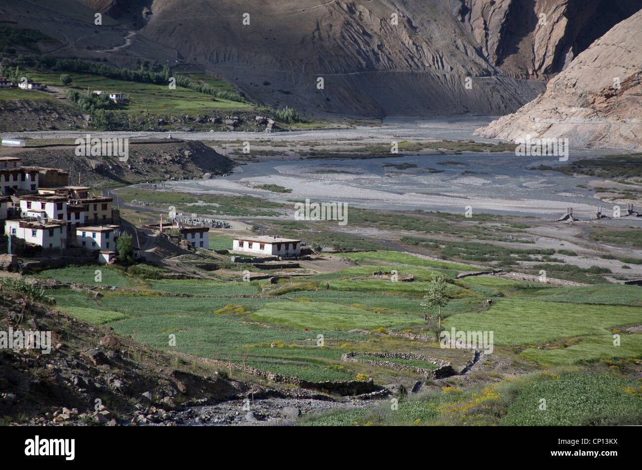 The Spiti Valley, The Himalayas, Himachal Pradesh, India Stock Photo ...
