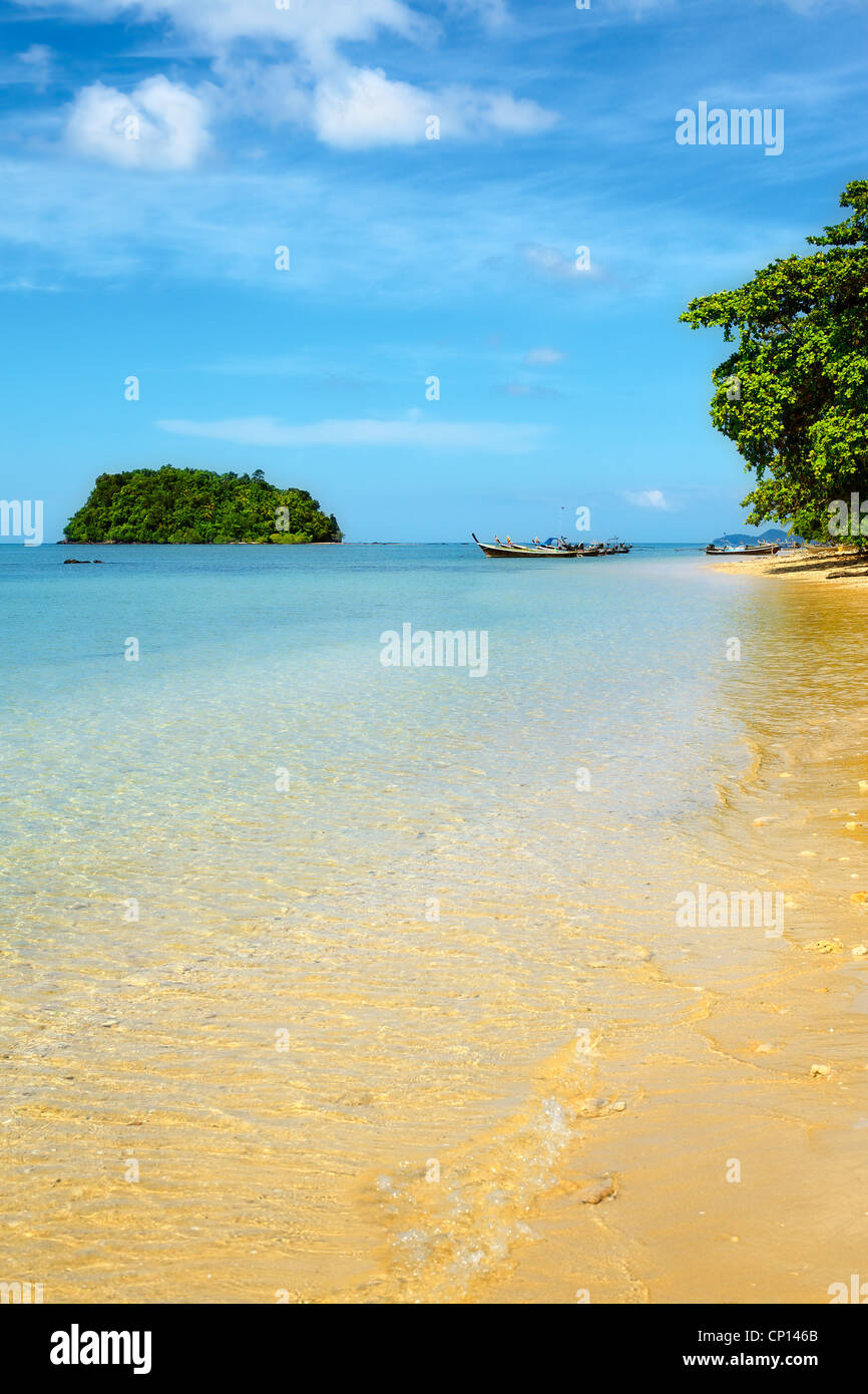 tropical sand beach in Andaman Sea, Thailand Stock Photo - Alamy