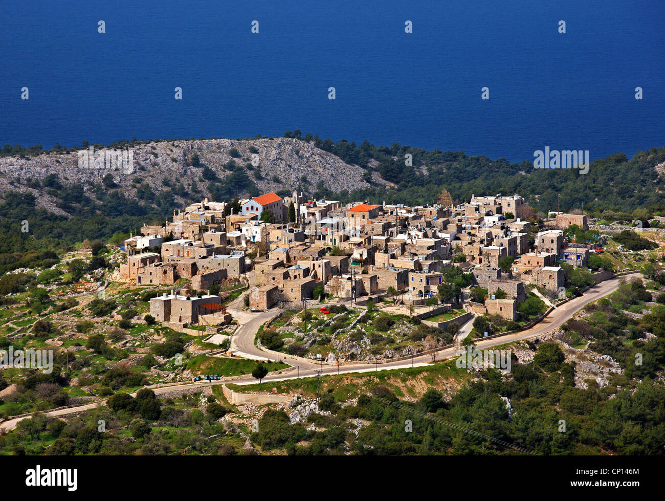 Avgonyma, one of the most beautiful medieval villages of Chios island ...