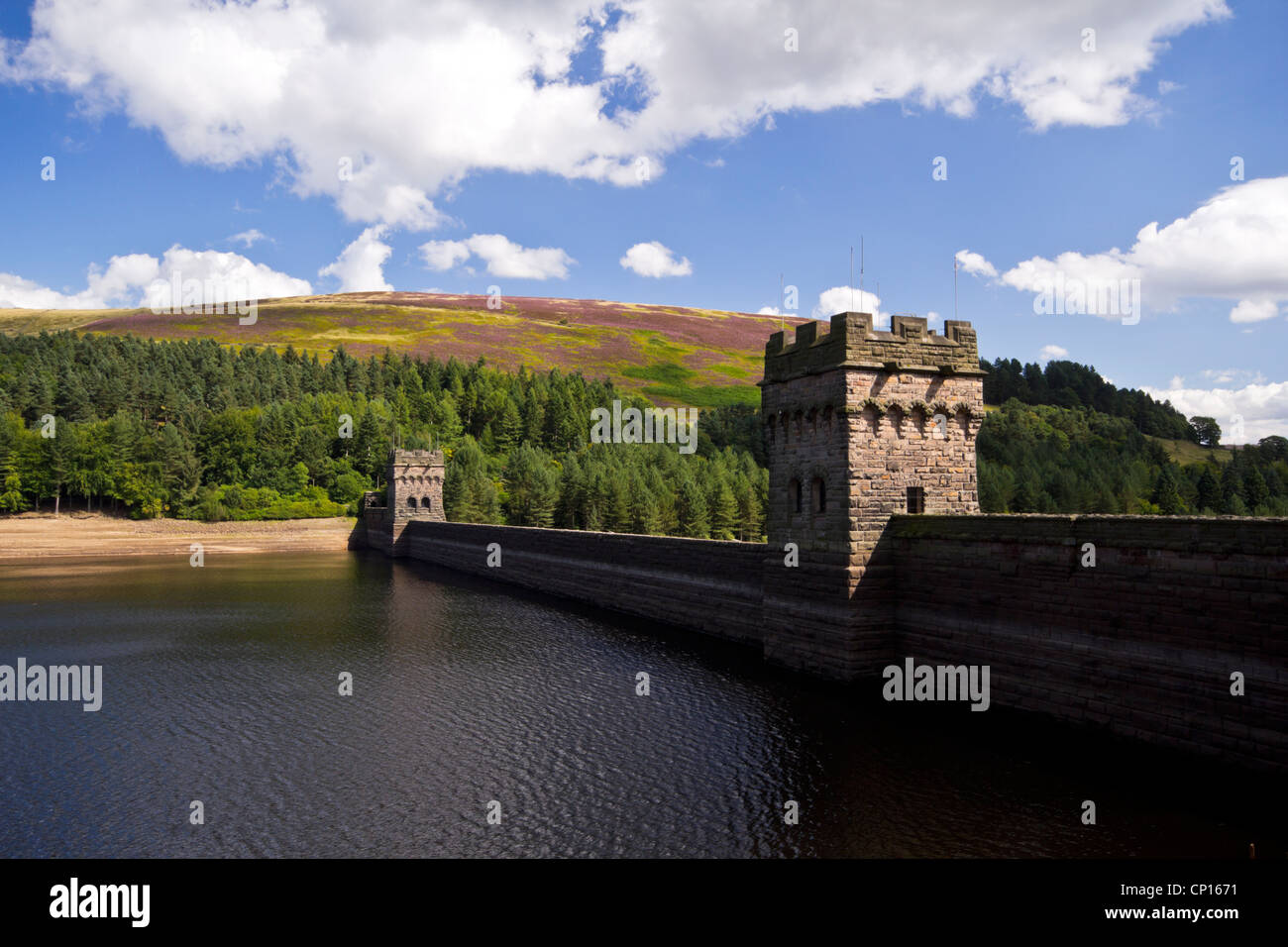 Derwent Dam in the Upper Derwent Valley in the Peak District National ...