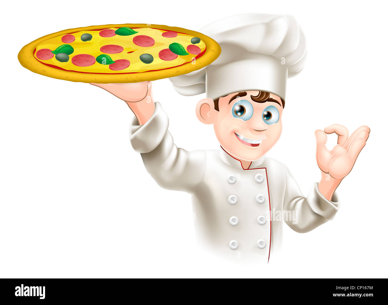 Pizza chef doing okay sign hi-res stock photography and images - Alamy
