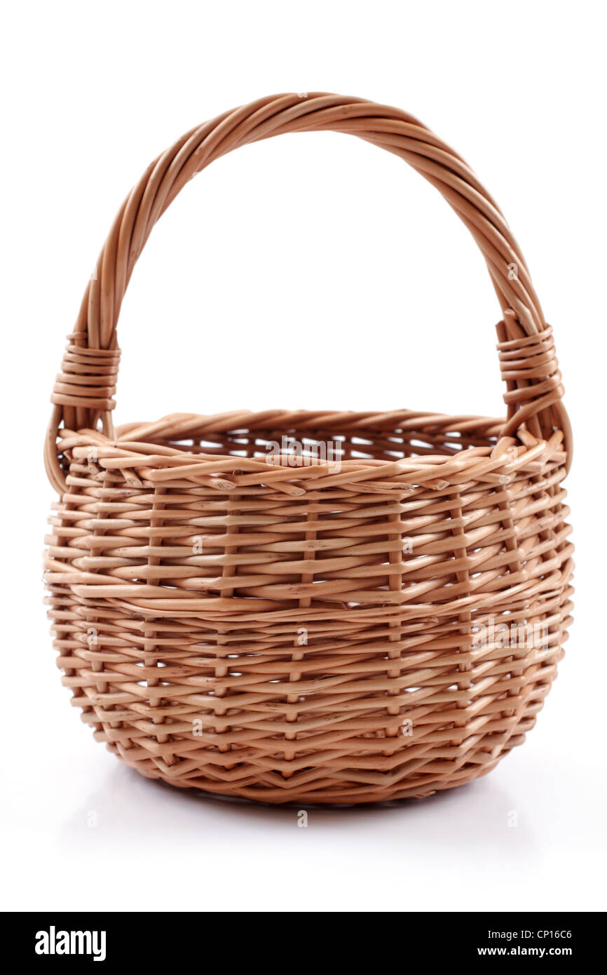 basket on a white background, studio isolated Stock Photo - Alamy