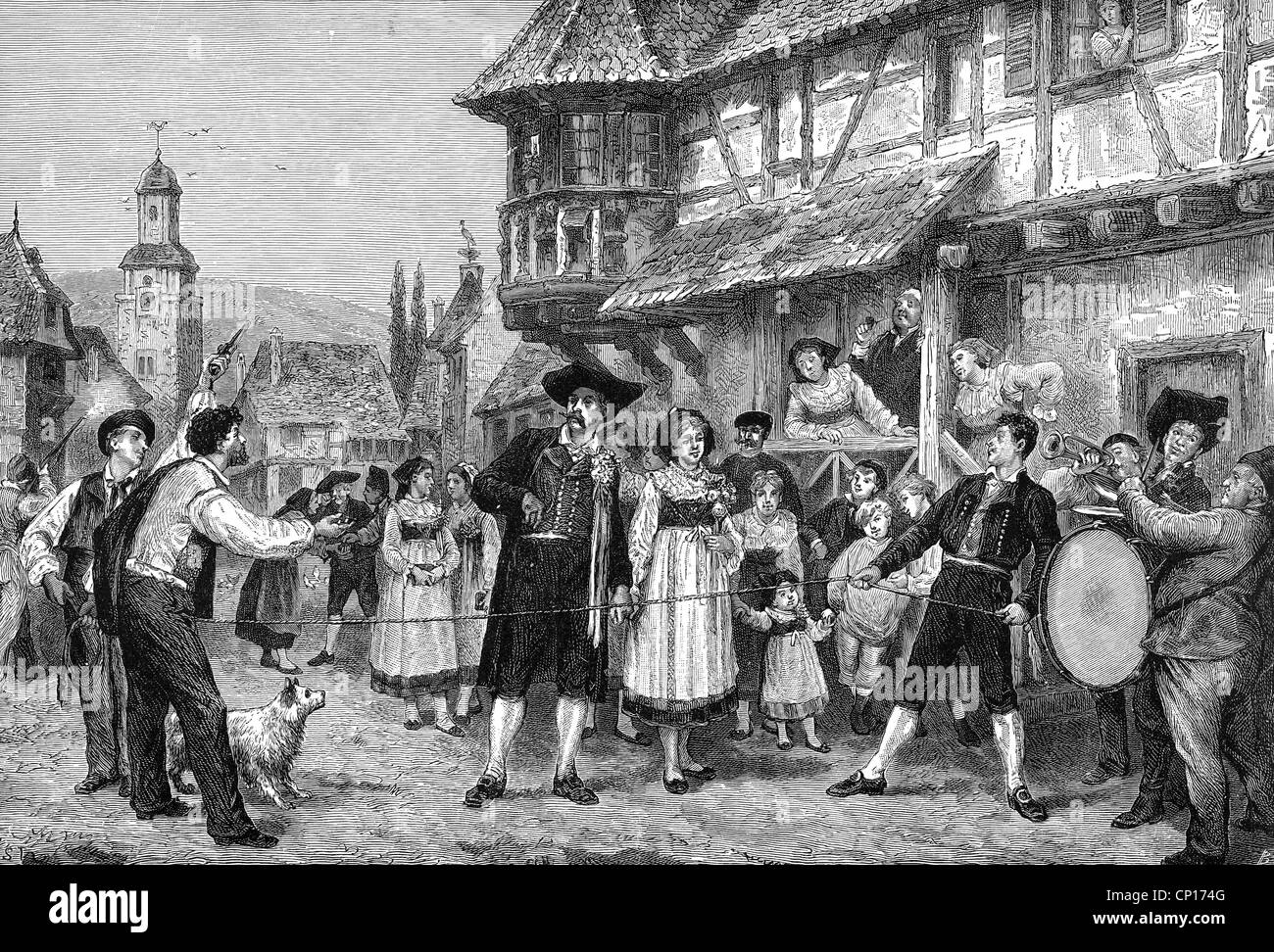Alsace tradition Black and White Stock Photos & Images - Alamy