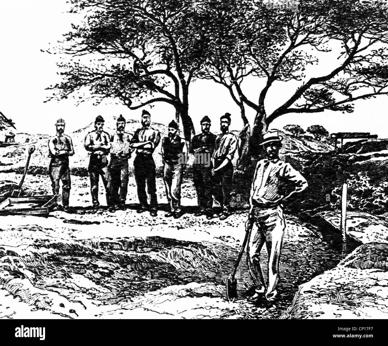 Gold mine south africa 19th century hi-res stock photography and images ...