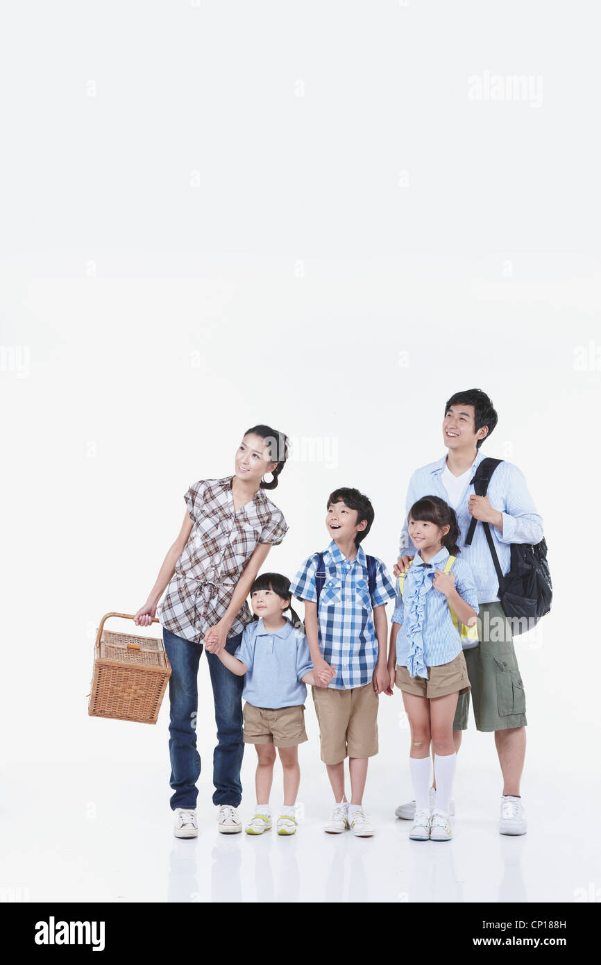 A family going on trip Stock Photo - Alamy