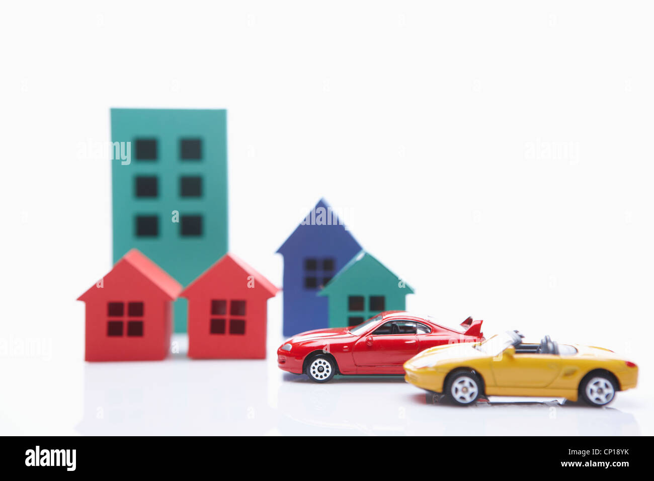 Building and car model Stock Photo - Alamy