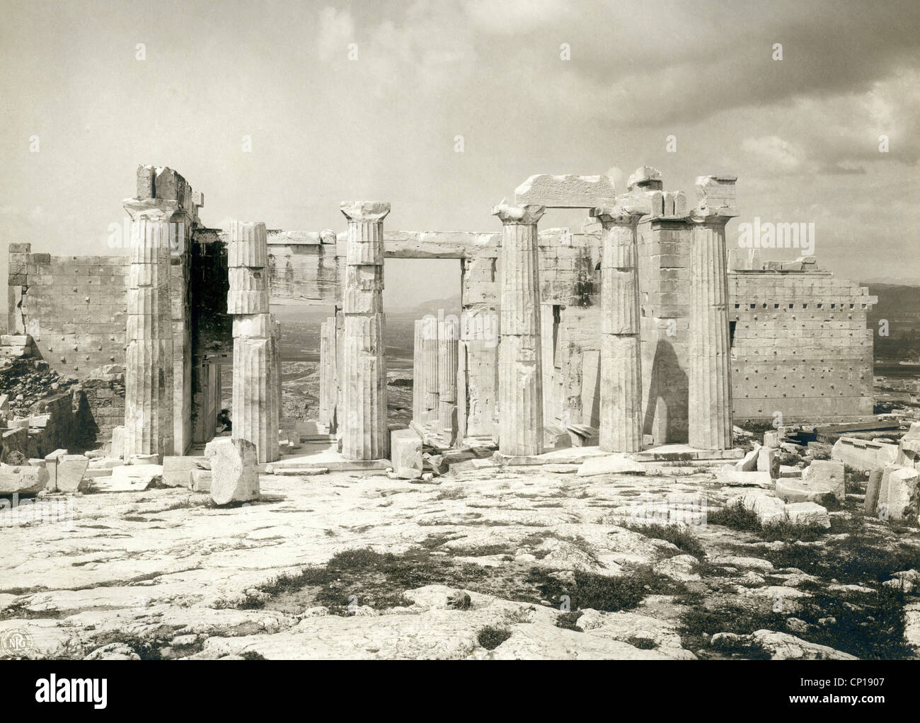 geography / travel, Greece, Athens, acropolis, Propylaea, eastern side ...