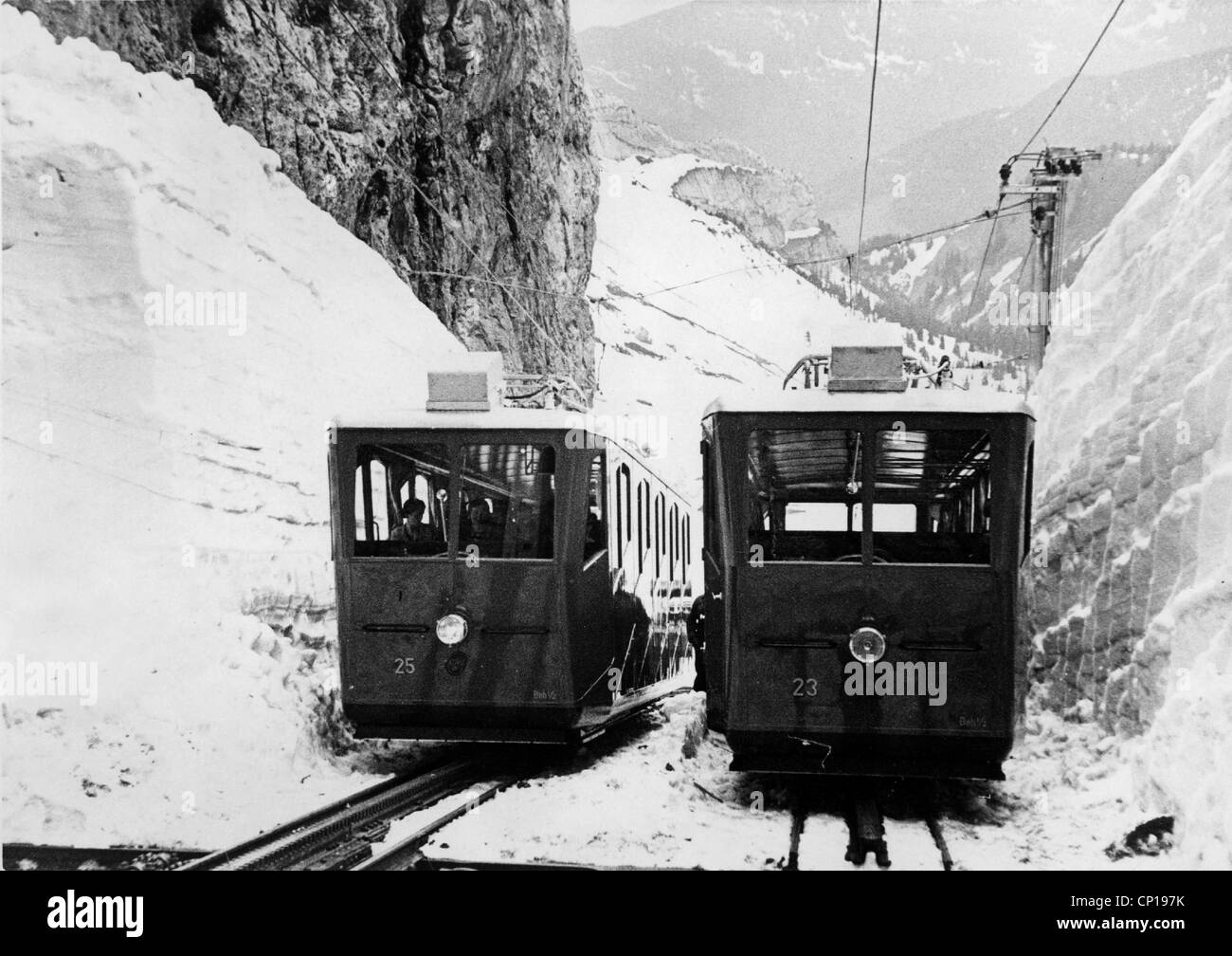 transport / transportation, mountain railway, electric mountain railway ...