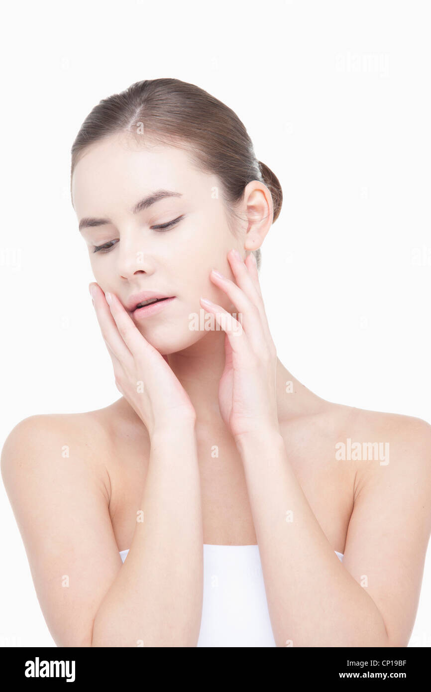 Human face covering Cut Out Stock Images & Pictures - Alamy