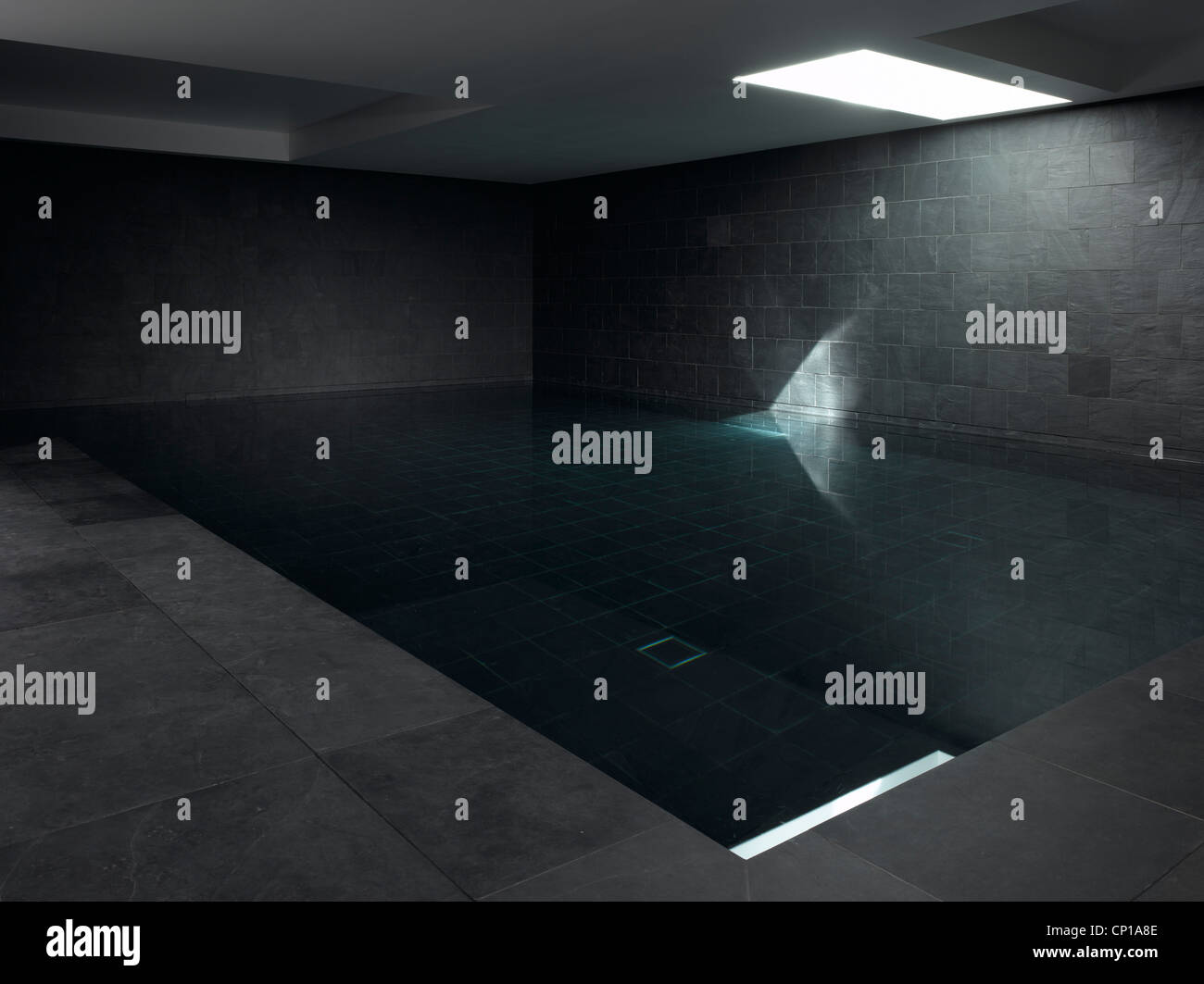 Dark indoor swimming pool hi-res stock photography and images - Alamy