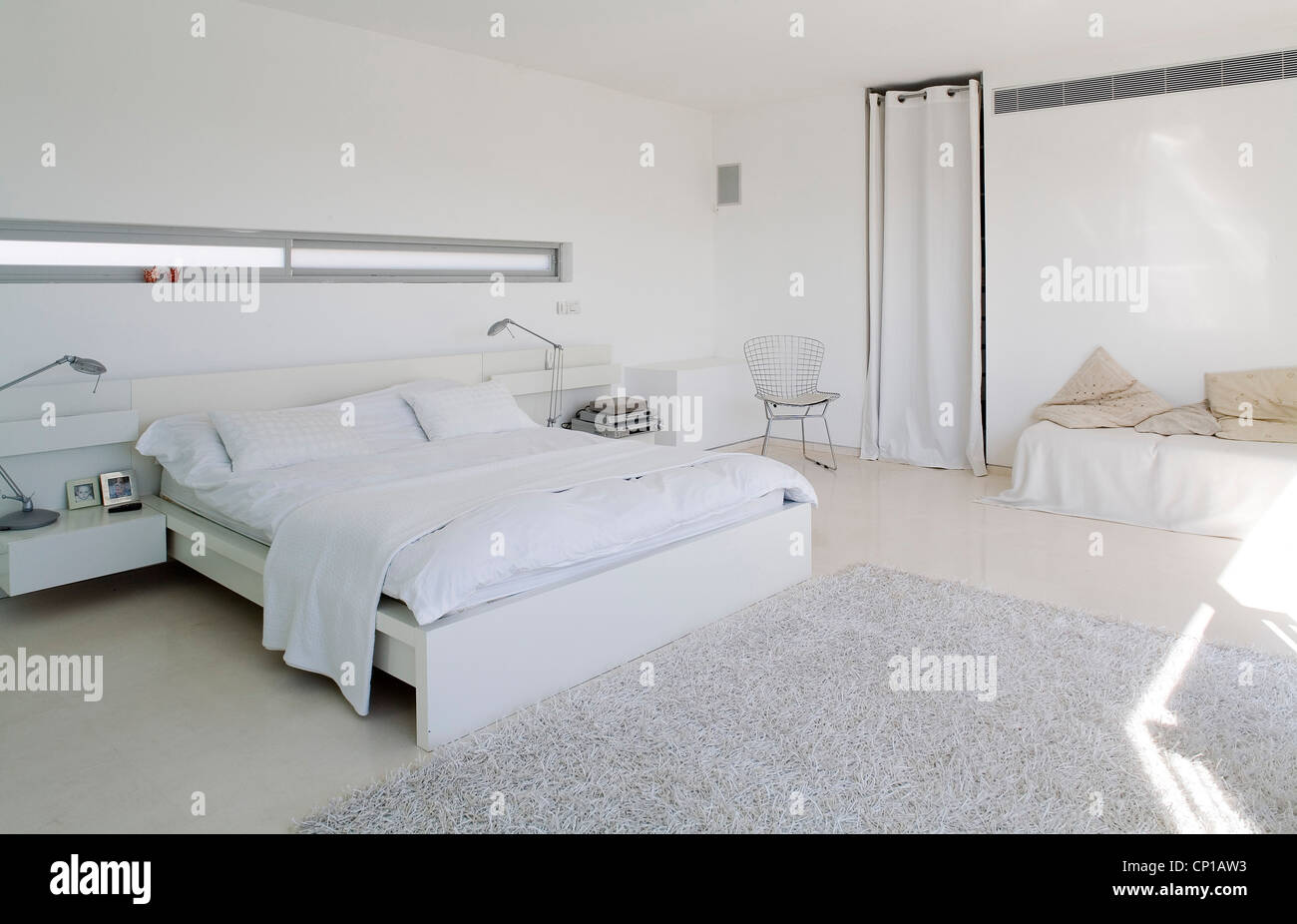 Window over bed in Rishpon in the Center District of Israel Stock Photo ...