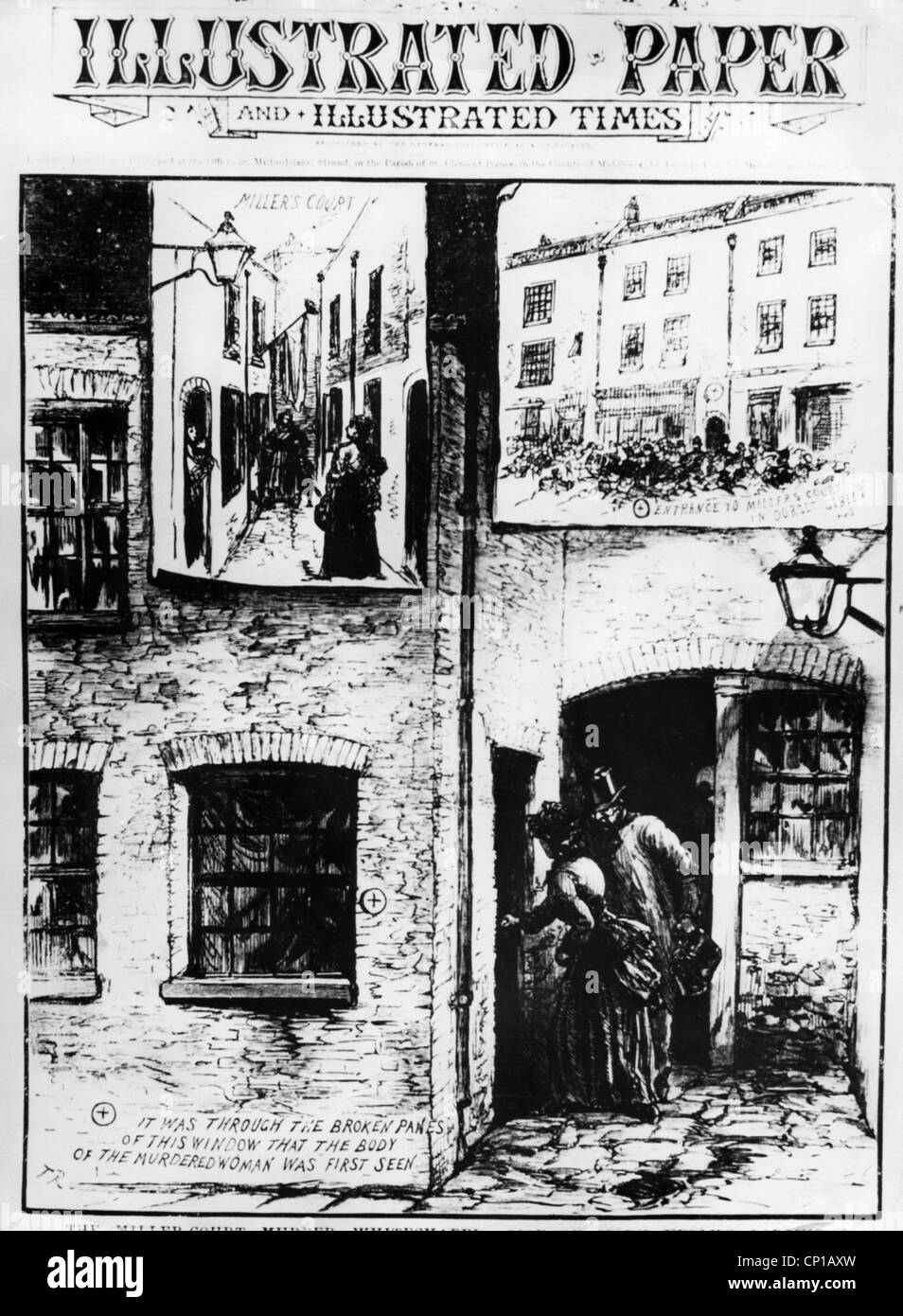 Jack the Ripper, British criminal, 1888, discovery of the death body of ...