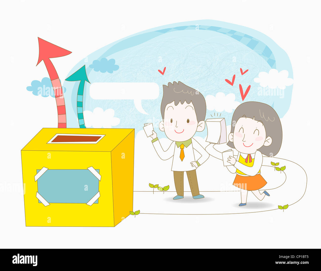 People voting in the polling place Stock Photo - Alamy