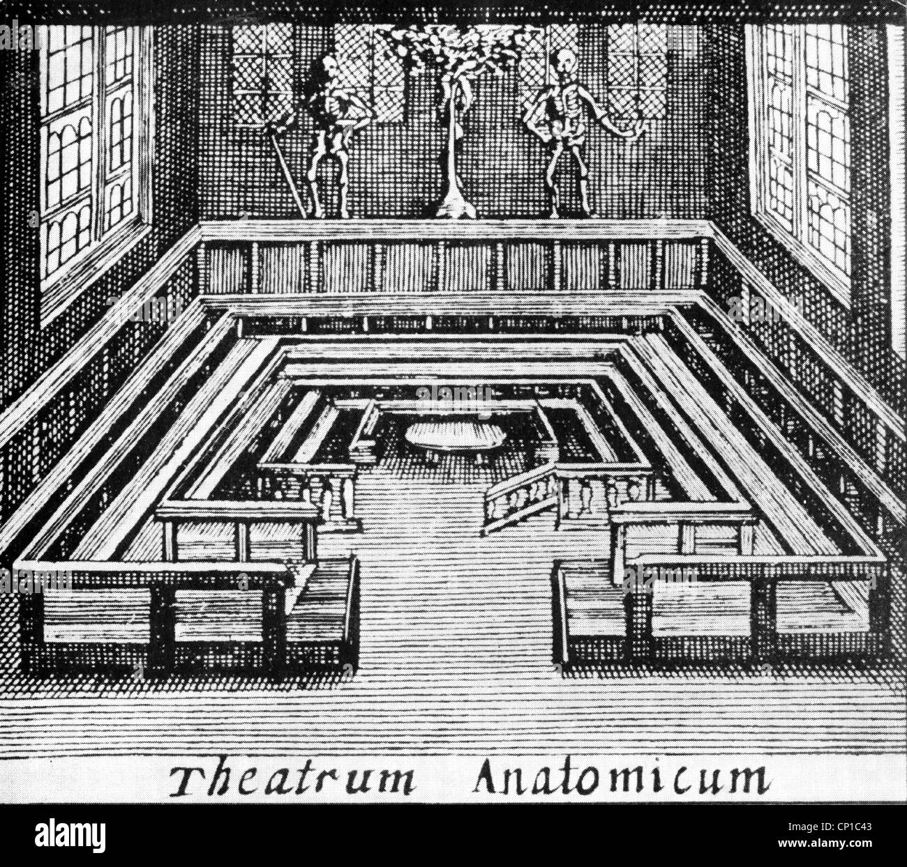 medicine, anatomy, "theatrum anatomicum", anatomic lecture room, of an ...