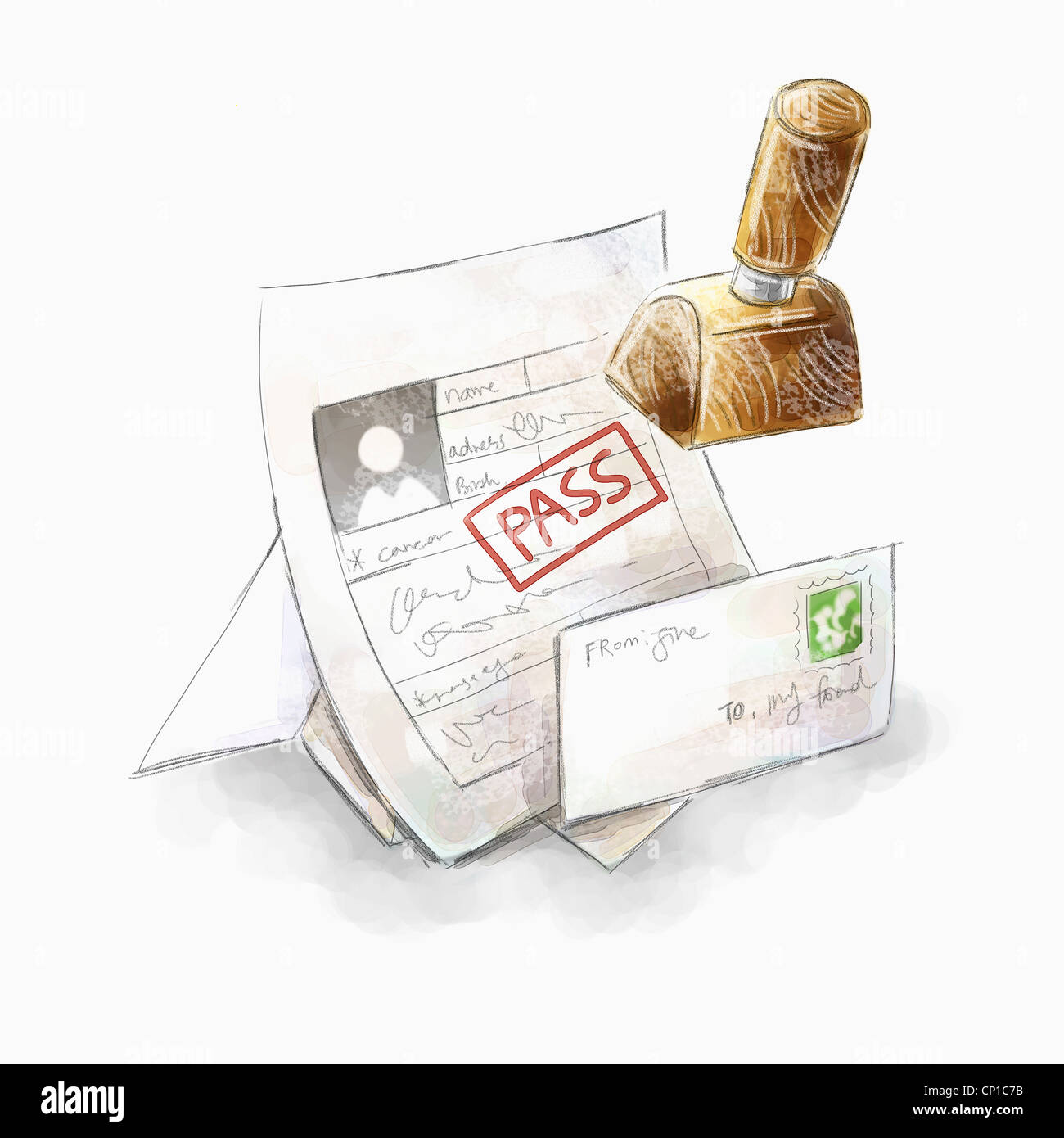 Hot desking stamp hi-res stock photography and images - Alamy