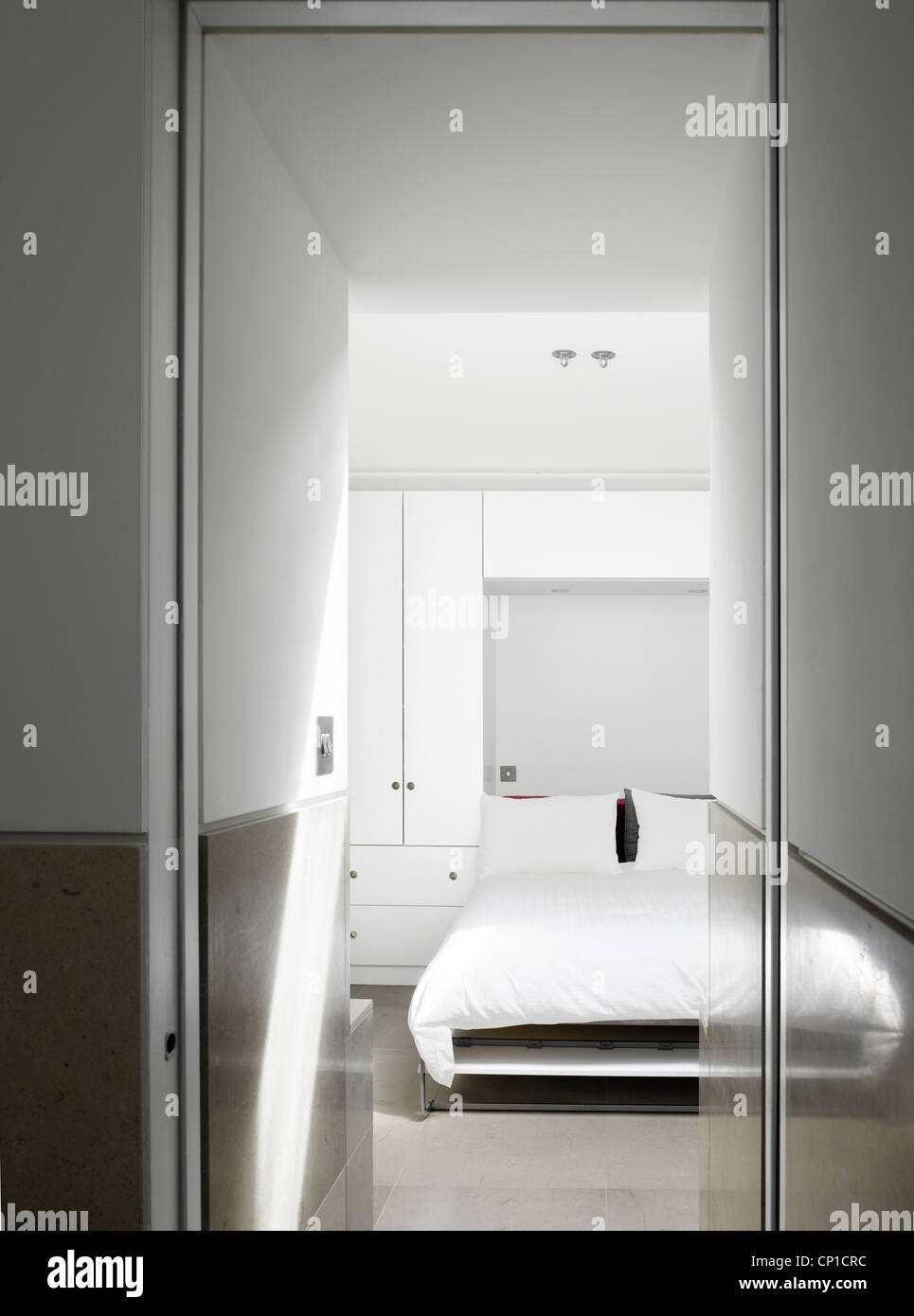 View into guest room below garden pavilion Stock Photo - Alamy