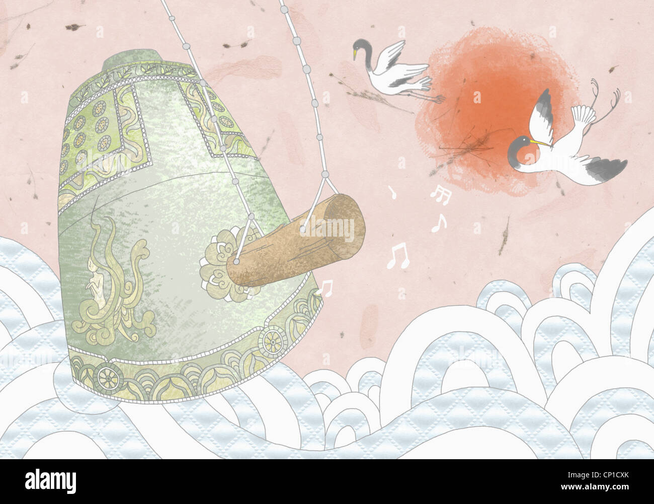 Seongduck the great king bell Stock Photo - Alamy